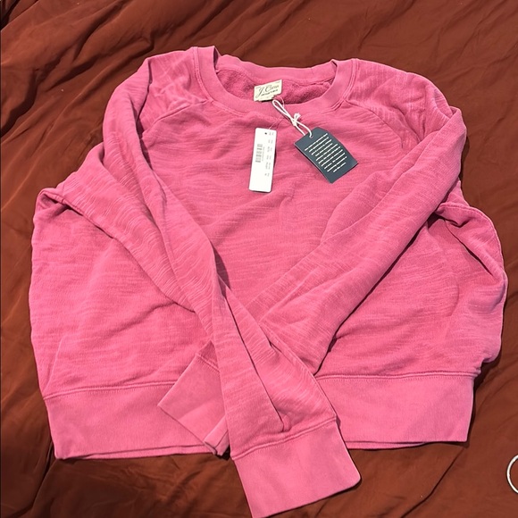 J. Crew | Sweaters | J Crew Pink Crew Neck Sweater Soft Knit Casual ...